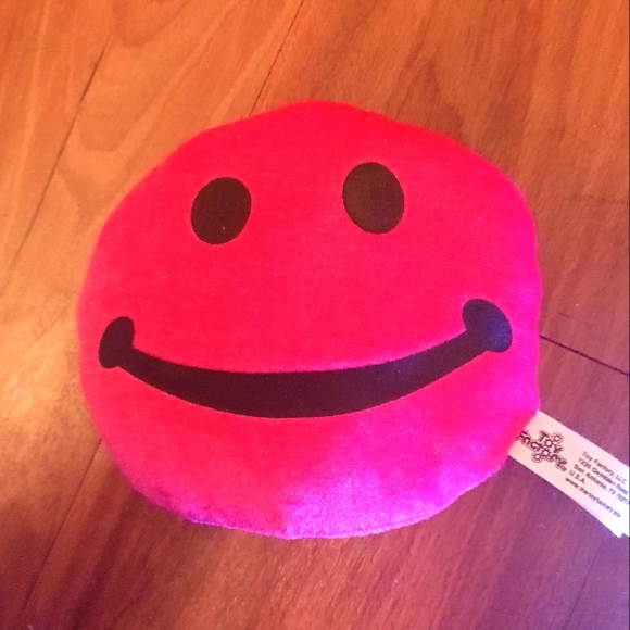 Toys | Red Smiley Face Plush | Poshmark
